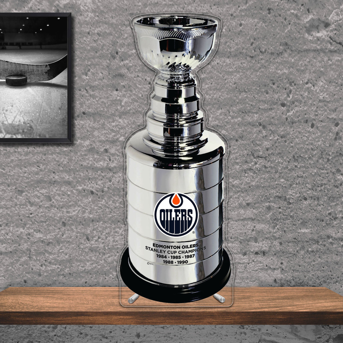 NHL Edmonton Oilers Replica Stanley Cup Trophy Acrylic Plaque – UPI ...