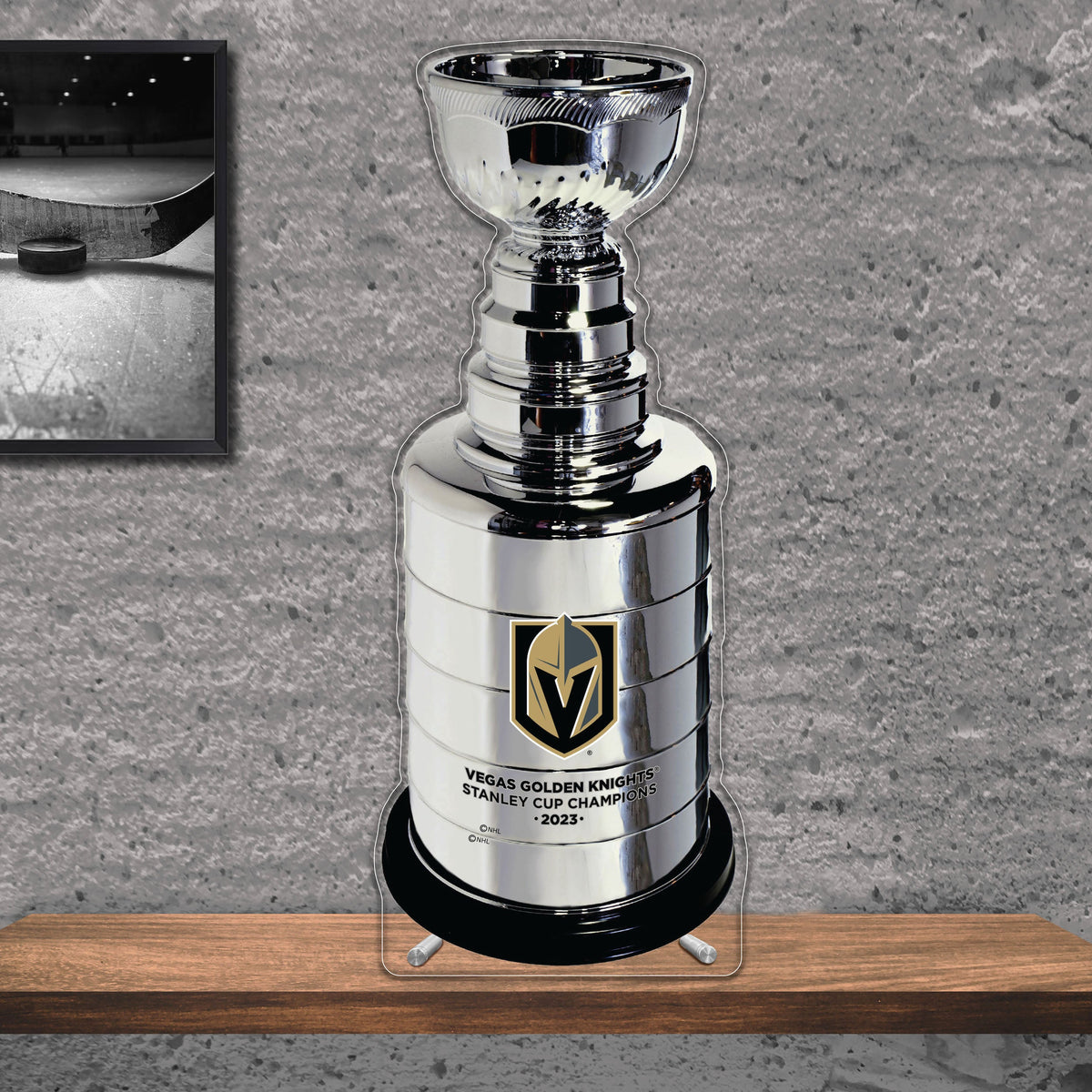 NHL Vegas Golden Knights Replica Stanley Cup Trophy Acrylic Plaque ...