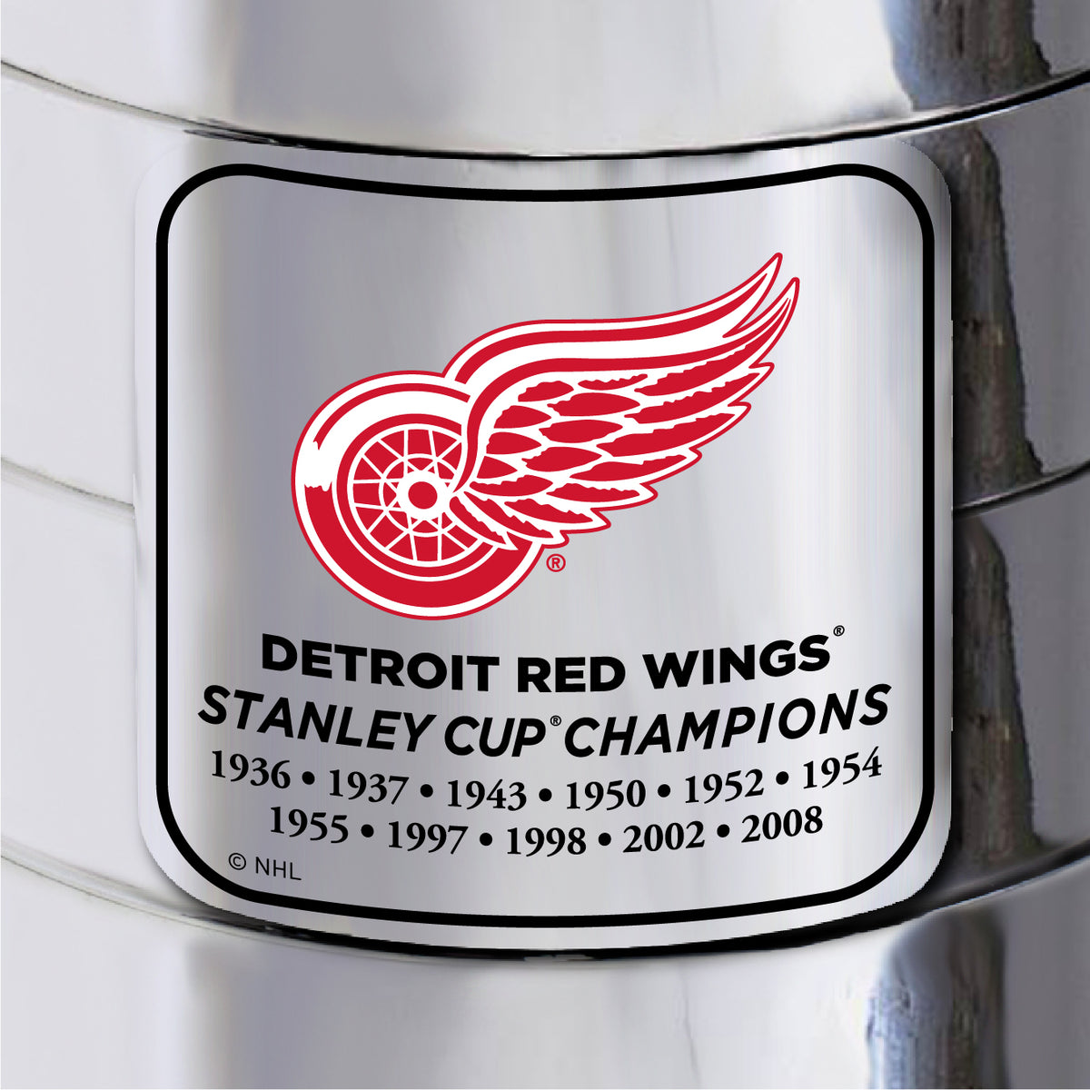 NHL Officially Licensed 25" Replica Stanley Cup Trophy - Detroit Red W ...